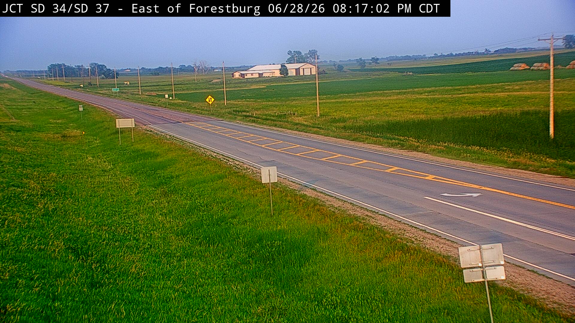 East of town at junction SD-34 & SD-37 Traffic Cam - East